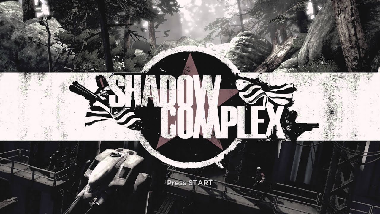 Shadow Complex Title Screen (Xbox 360)