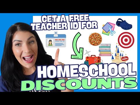 TONS OF DISCOUNTS - GET YOUR FREE HOMESCHOOL TEACHER ID CARD!