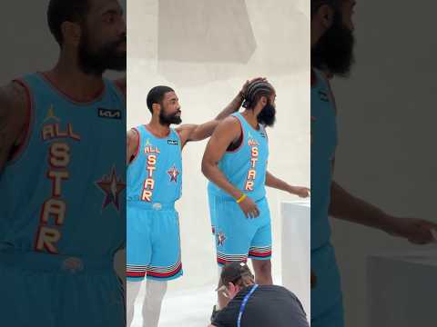 James and Kyrie messing around 🤣