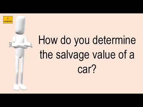 How Do You Determine The Salvage Value Of A Car?