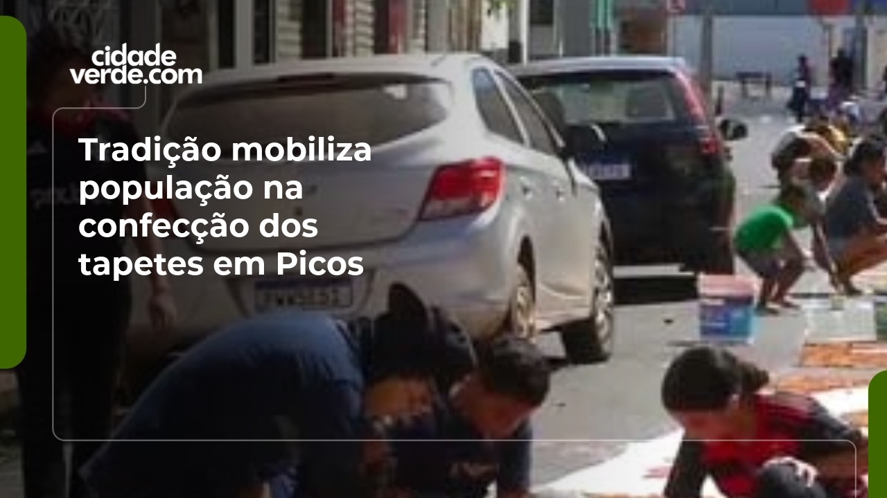 Tradição mobiliza população na confecção dos tapetes em Picos - Jornal ...