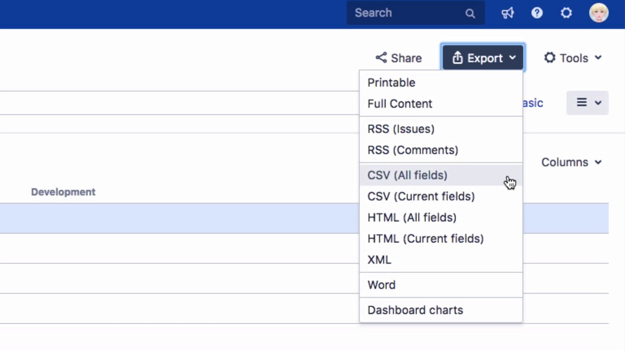 Export Search Results As A CSV File  - Learn Atlassian Jira #33