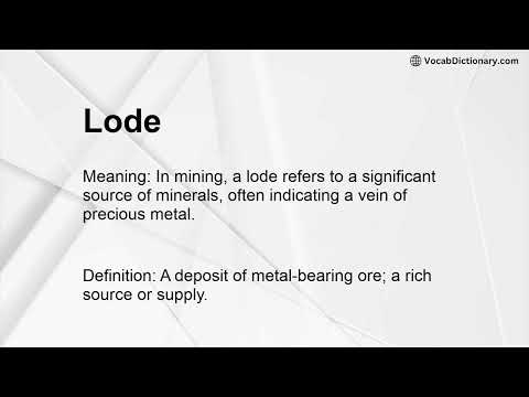 Lode Meaning