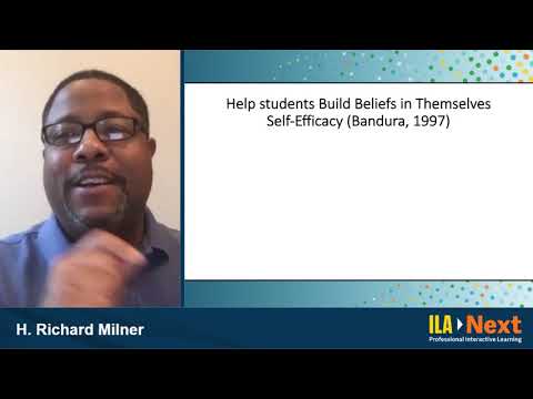 Self-Efficacy Vs. Self-Esteem: Richard Milner at ILA Next