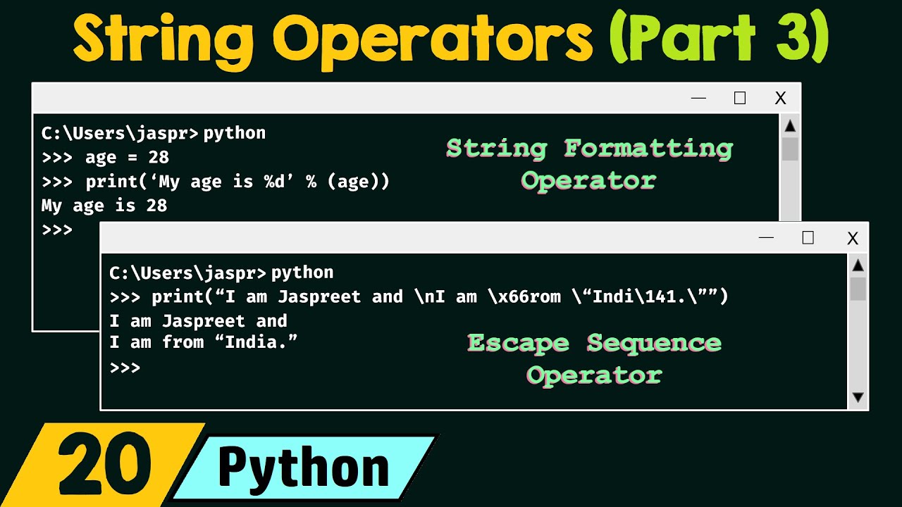 String Operators in Python (Part 3)