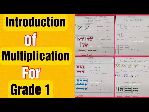 Introduction of Multiplication Worksheets for Grade 1 |#multiplication #grade1
