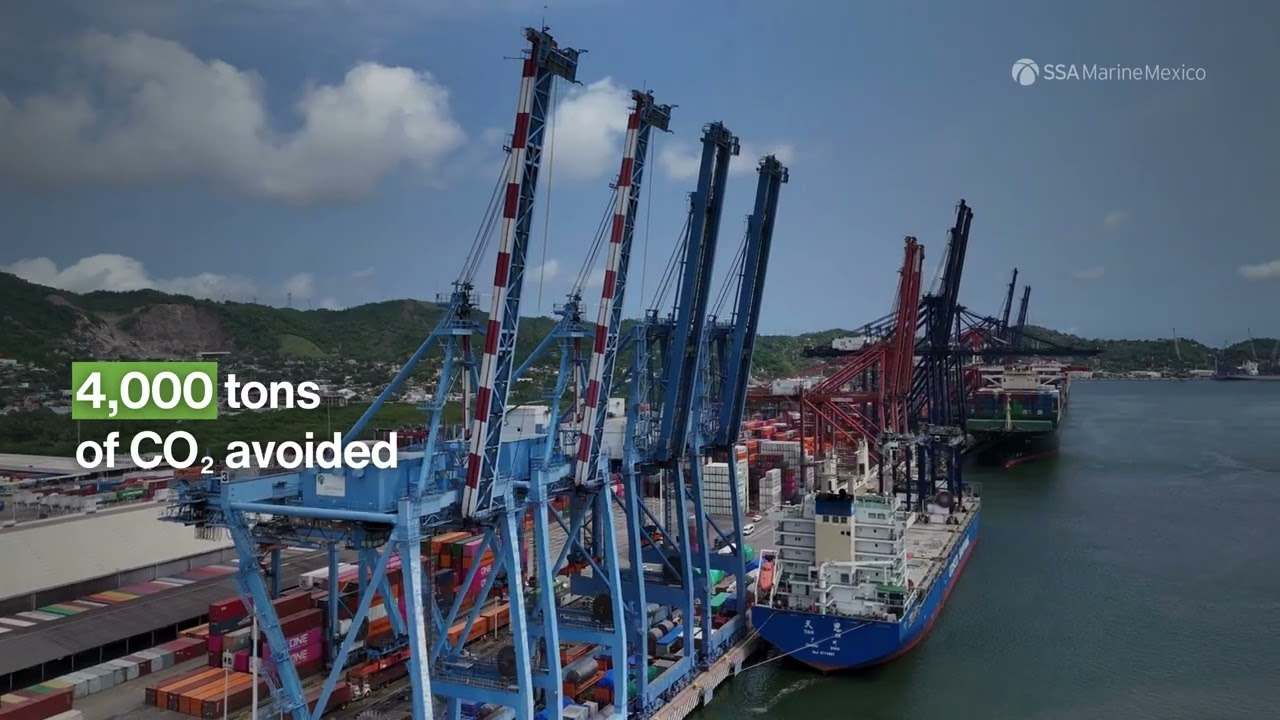 SSA Marine Mexico | We received 7 new state-of-the-art E-RTG cranes