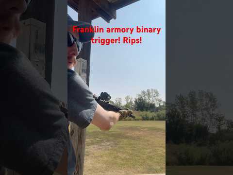 Franklin armory binary trigger kicks @**! #binary #range #AR