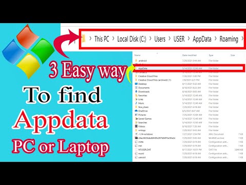How To Find Appdata Folder In Pc Or Laptop | Видео