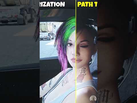 Rasterization vs Path Tracing (Cyberpunk 2077)