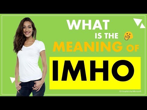 IMHO - what is the meaning of Internet Slang