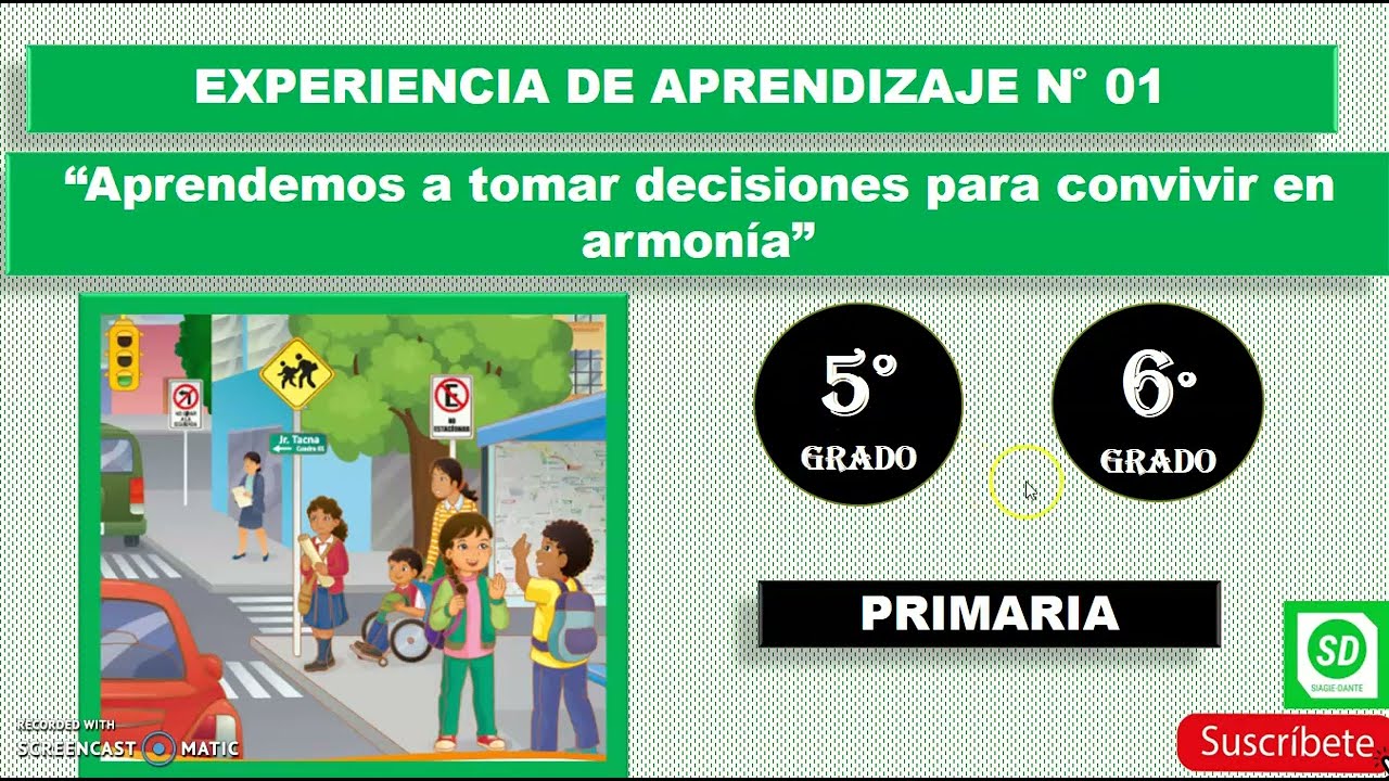 EXPERIENCIA DE APRENDIZAJE N° 01 ,QUINTO Y SEXTO GRADO