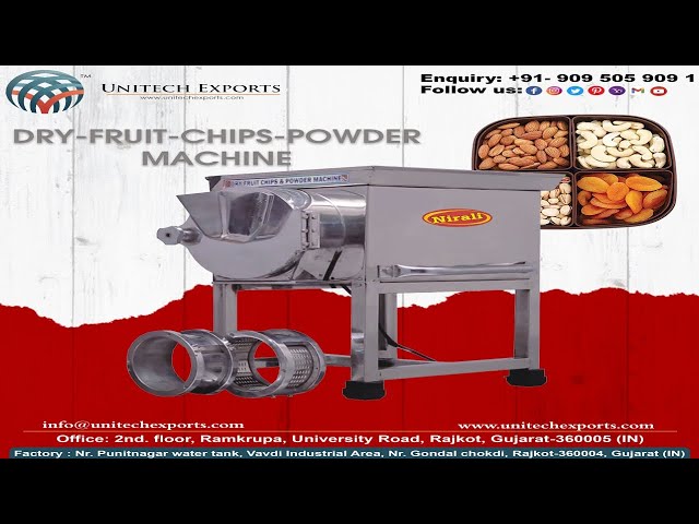 Dry Fruit Cutter Machine - Dry Fruit Chips Powder Machine Trader ...