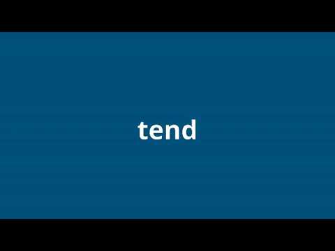 what is the meaning of tend