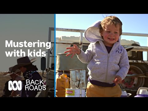 Mustering with kids 🤠🐮 | Back Roads | ABC Australia