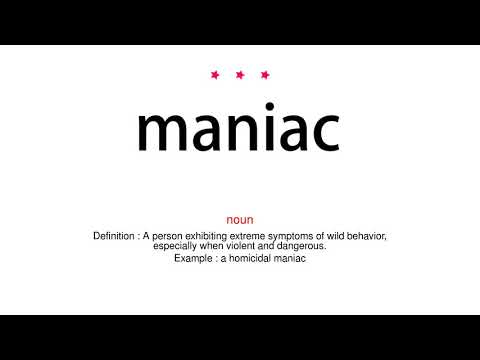 How to pronounce maniac - Vocab Today