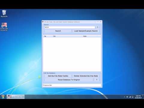 How To Use US Zip Code, City and State Search Database Software