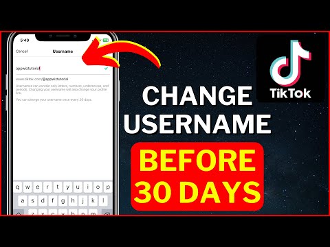 How to Change TikTok Username Before 30 Days