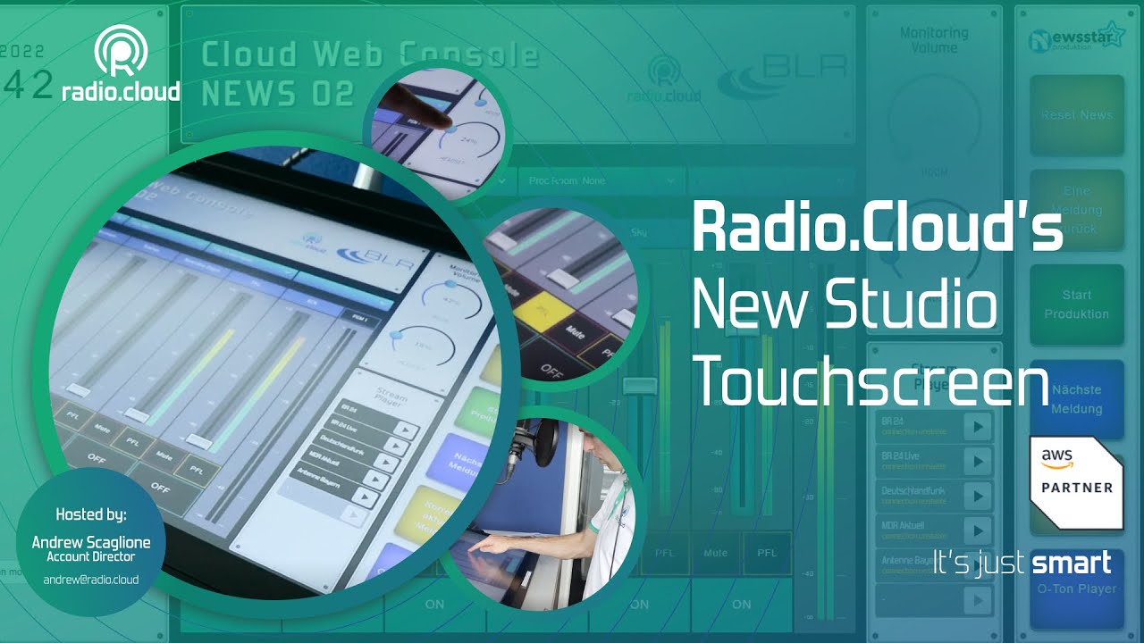 Radio.Cloud’s New Studio Touchscreen