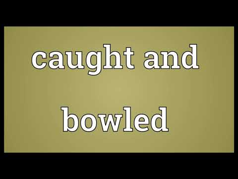 Caught and bowled Meaning