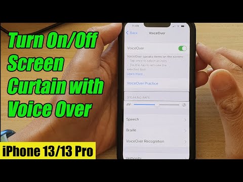 iPhone 13/13 Pro: How to Turn On/Off Screen Curtain with VoiceOver