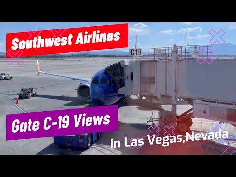 Southwest Airlines Gate C 19 Views In Las Vegas,Nevada