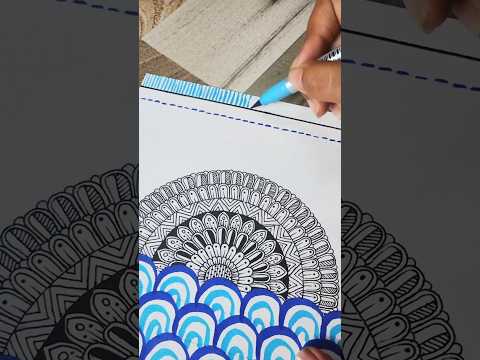 How to draw mandala art💌🫧#shorts#art #shortvideo#mandala