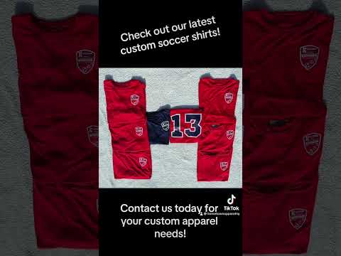 Check out our latest custom soccer shirts! β½π #custom #apparel #embroidery #customwear #customshop