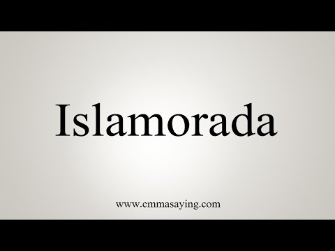 How To Say Islamorada