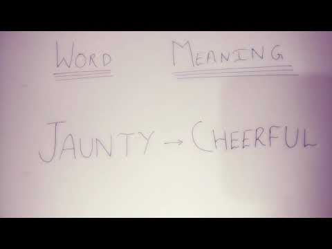 Jaunty meaning