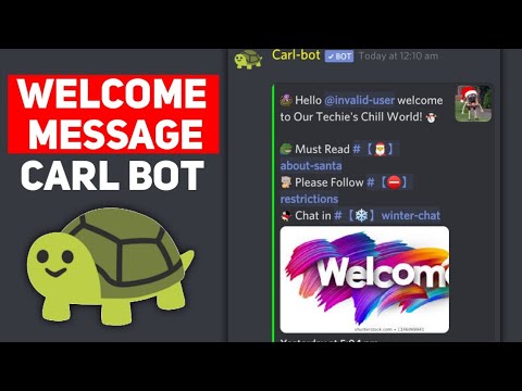 Carl Bot welcome Message | Discord Welcome bot | Mobile Embed Setup + image | Techie Gaurav