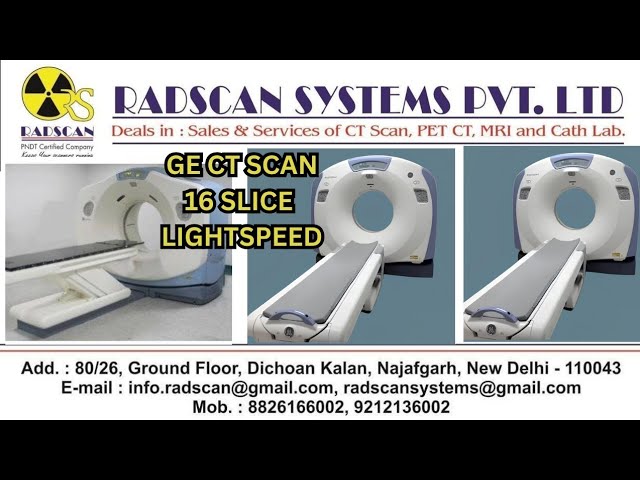 CT Scan Machine Supplier - Ge LIGHTSPEED 16 SLICE Ct Scan Machine ...