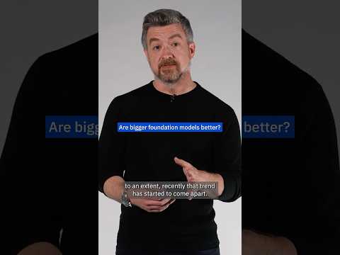 Why smaller models have clout too #ai #generativeai #foundationmodels