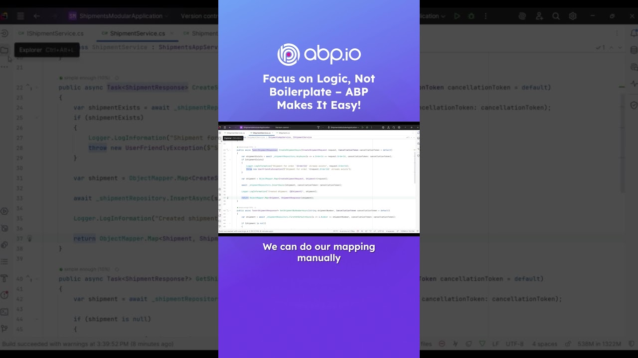 Focus on Logic, Not Boilerplate  - ABP Makes It Easy! #abp #netlibrary #netframework