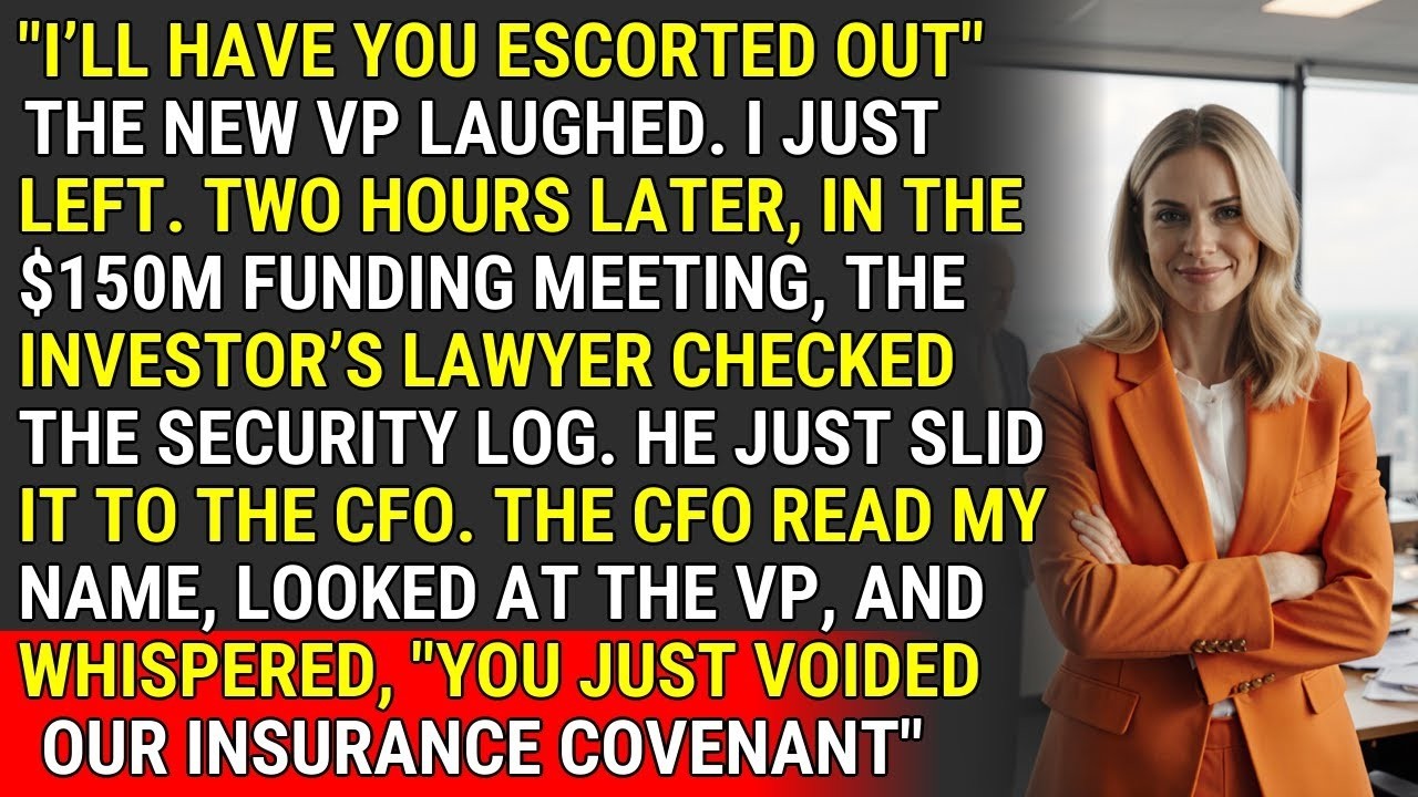 VP Had Me Escorted Out, Voiding a $150M Insurance Clause ♟️