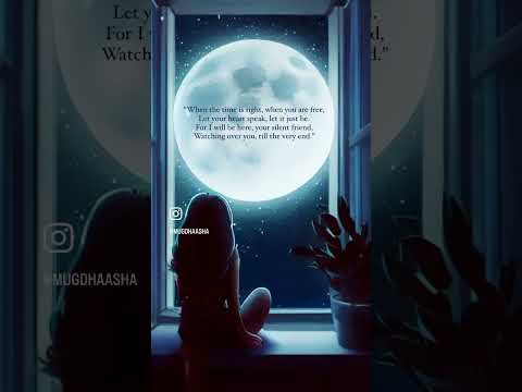 Lunar Whispers: A Poem of a Secret with the Moon #lovepoetry #youtube #shorts