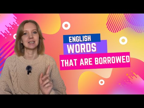 Words in English borrowed from other languages