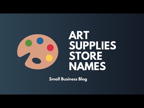 Creative Art Supplies Shop Names