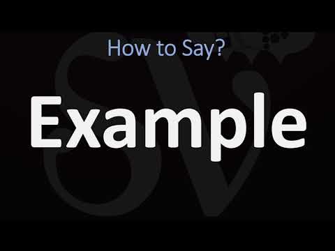 How to Pronounce Example? (CORRECTLY)