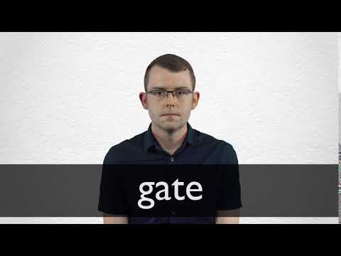 How to pronounce GATE in British English