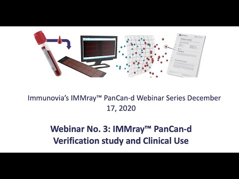 Webinar No. 3: IMMray™ PanCan-d Verification study and Clinical Use
