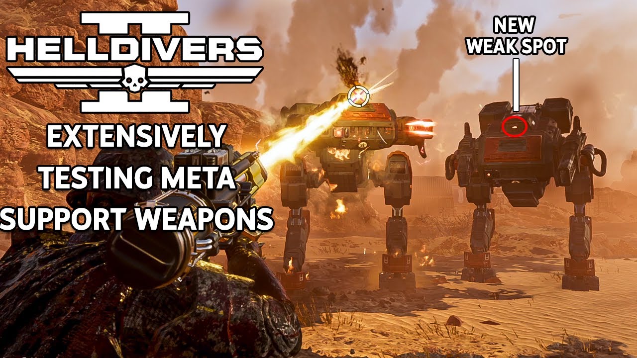 Best Support Weapons vs War Striders | Helldivers 2