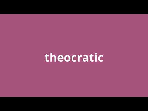 what is the meaning of theocratic