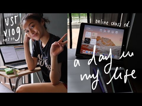 UST Online School Vlog: how i take notes, college ~responsibilities~, and trying to stay awake