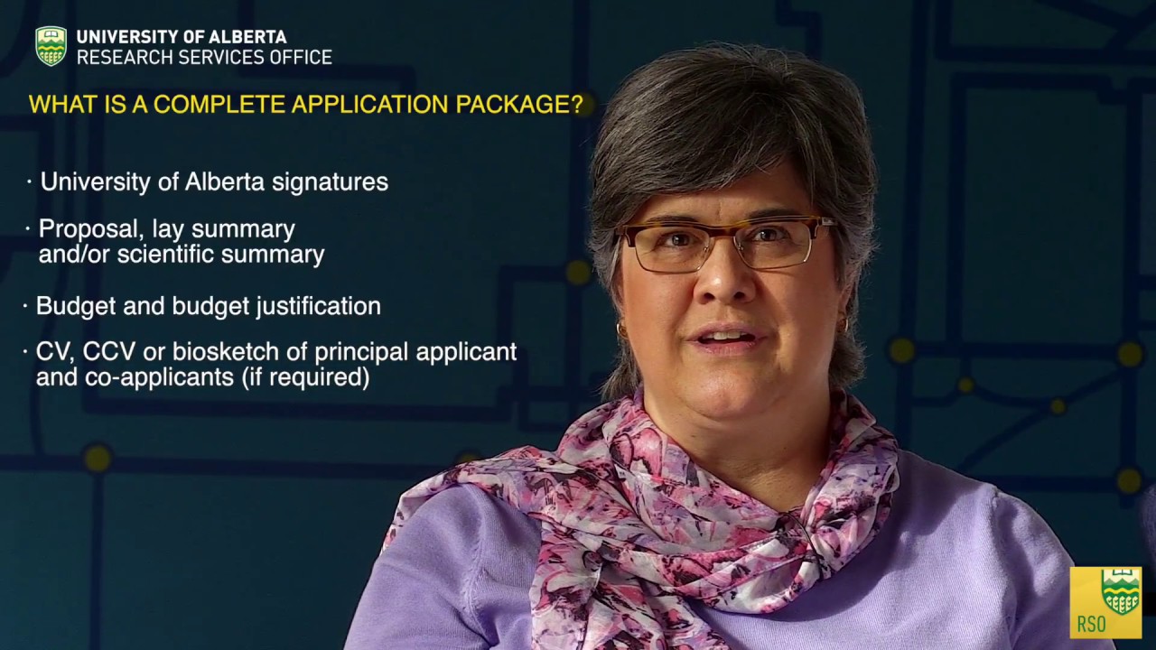 Submitting a complete application package