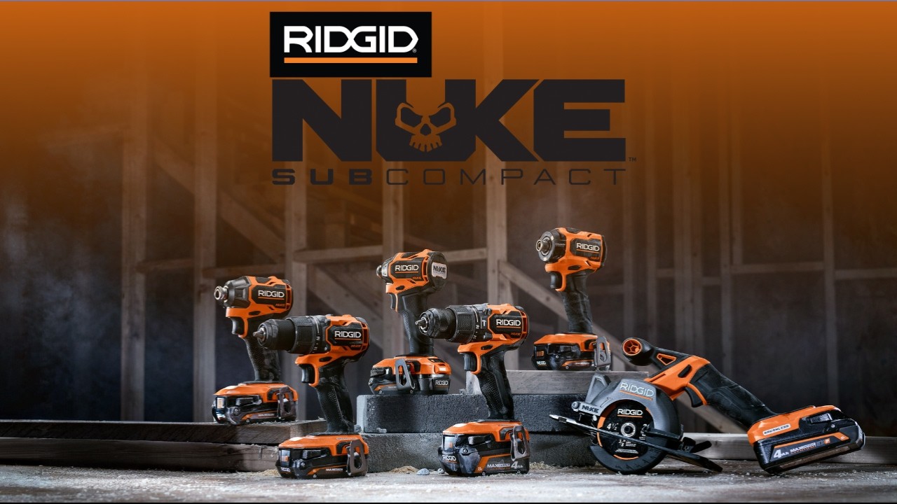RIDGID 18V NUKE SubCompact Brushless Tools