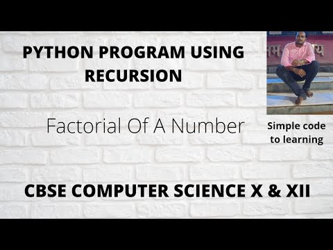 Factorial Of A Number In Python Using Recursion