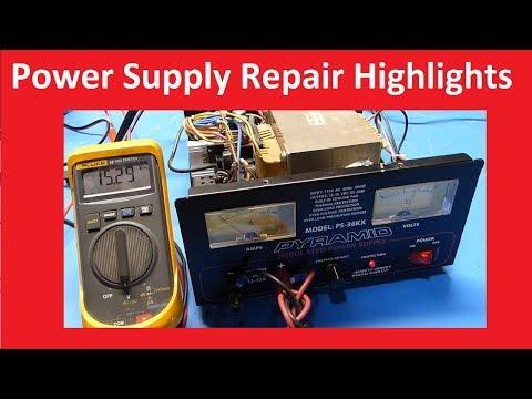 Pyramid PS-36KX Power Supply Repair Highlights