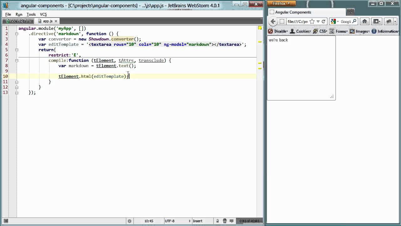 AngularJS - Custom Components - Part 2