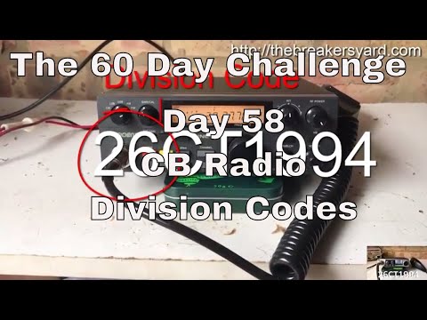 Day 58 : CB Radio Division Codes